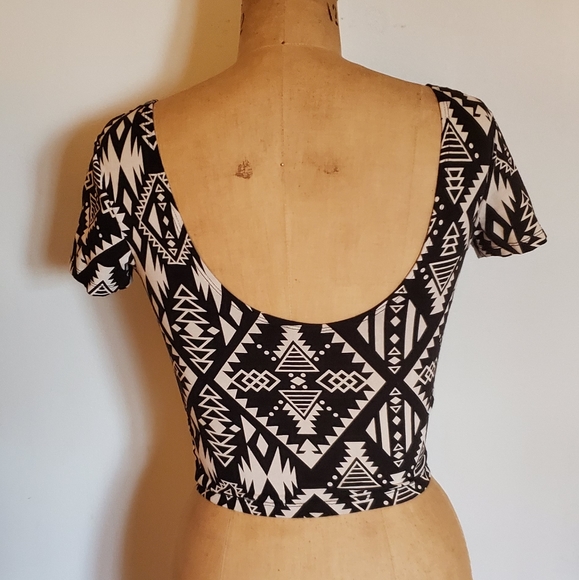 PINK Victoria's Secret | Tops | Vs Pink Stretch Low Back Aztec Tribal ...